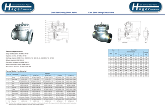 Check Valves according ASME standard from Häger Industriearmaturen